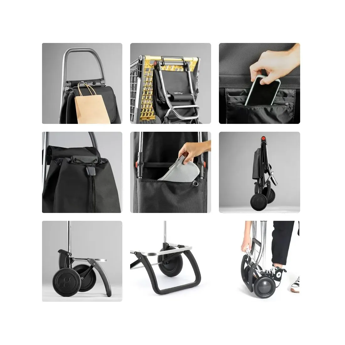 Carro compra Rolser plegable I-MAX MF 4 ruedas IMX305 Rojo